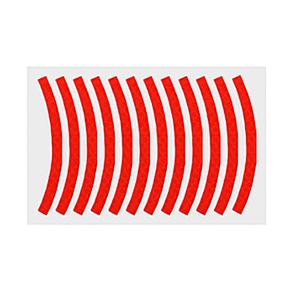 POPLIS Reflective Wheel Frame Strips Sticker Reflective Decals ...