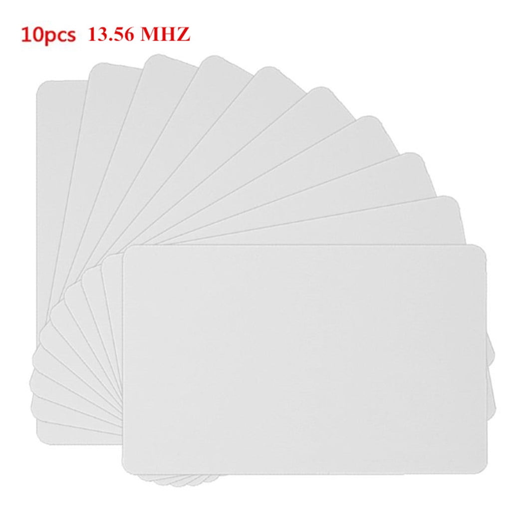 POPLIS Set of 10 Blank NFC Cards 13.56MHZ High Frequency NFC Cards NFC ...