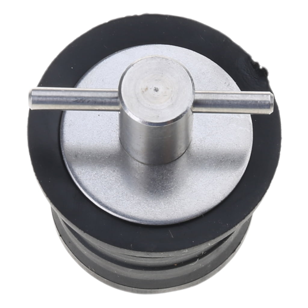POPLIS T-Handle Drain Plug, For 1-Inch or 1-1/4 inch Diameter Drains ...