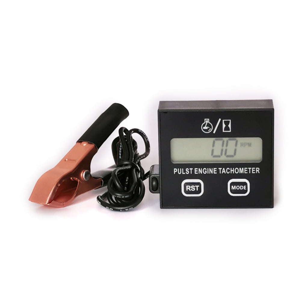 POPLIS Tachometer for 2 4 Small Engine Digital Hour Meter Inductive ...