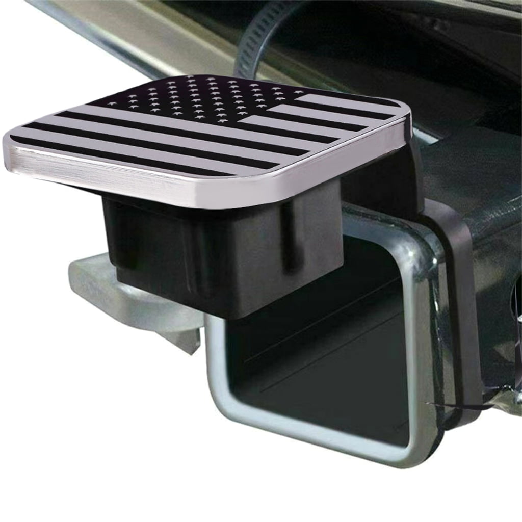 POPLIS US Flag Pattern Rubber Hitch Cover Fit for 2" Receivers ...