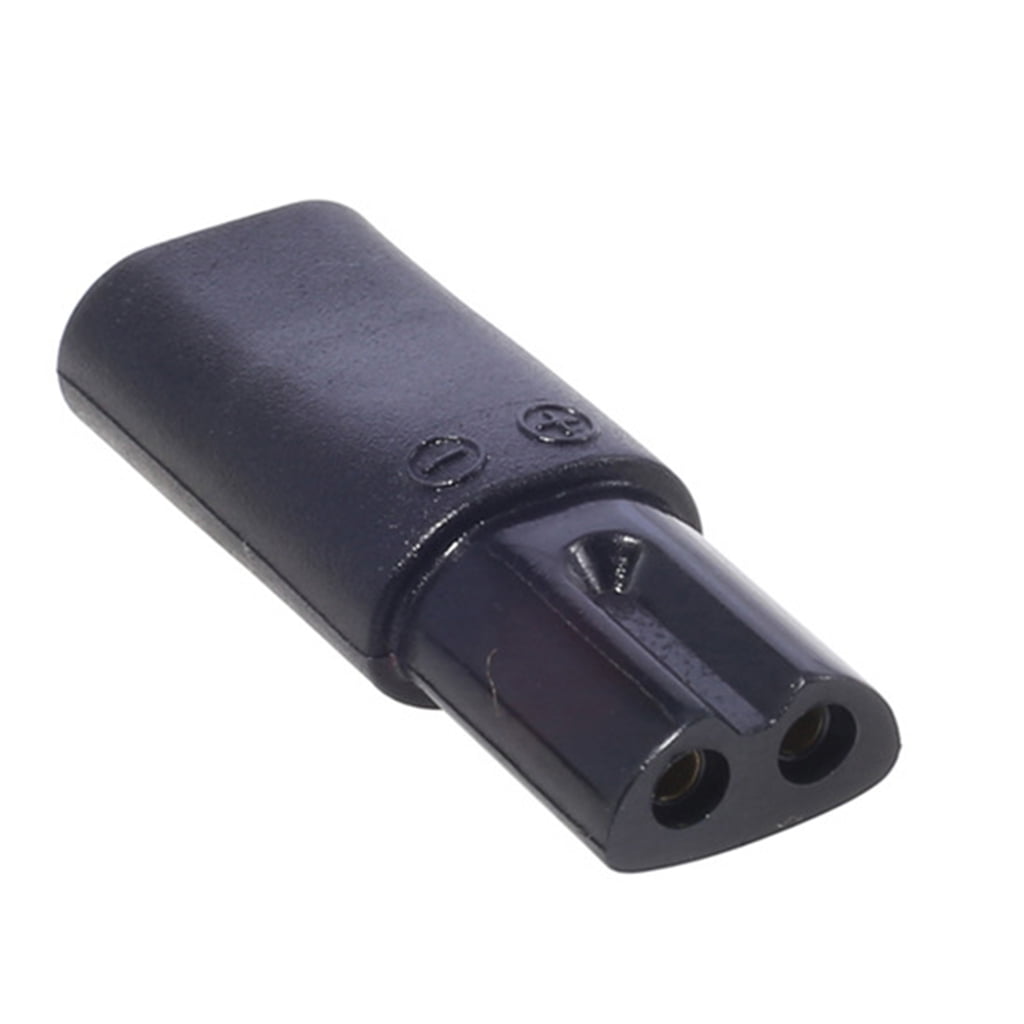 POPLIS USB C Female to 2 Pin Female Plug Power Adapter Charging ...