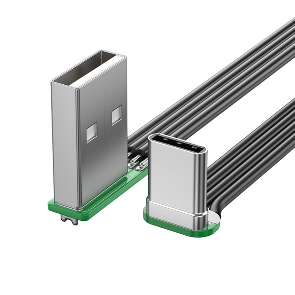 POPLIS USB2.0 480Mbps Data Transfer Cord Soft Flat Cord USB to USB Male ...