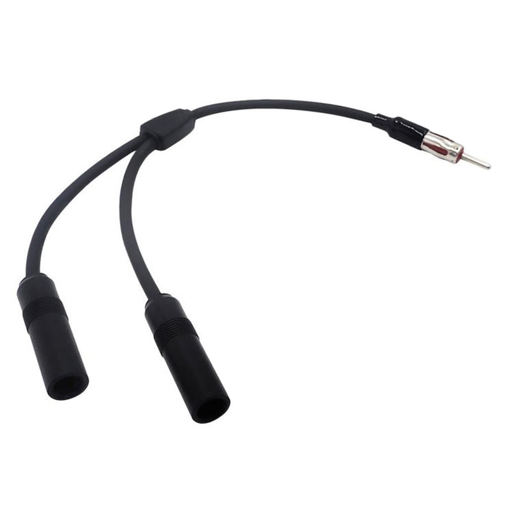 POPLIS Universal Car Antenna Cable 1 For 2 Car Antenna Extension Cable ...