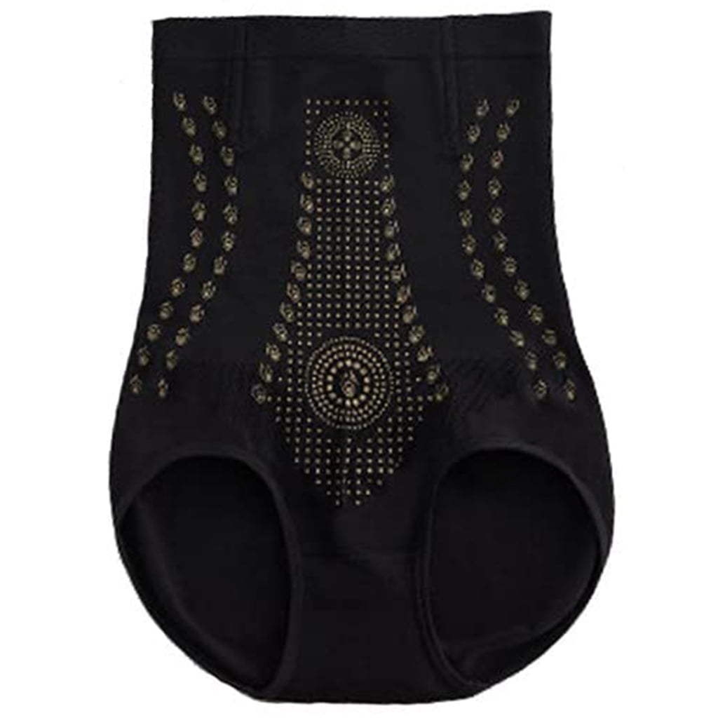 POPLIS Womens High Waist Tummy-Control Panties Body Shaper Unique Fiber ...