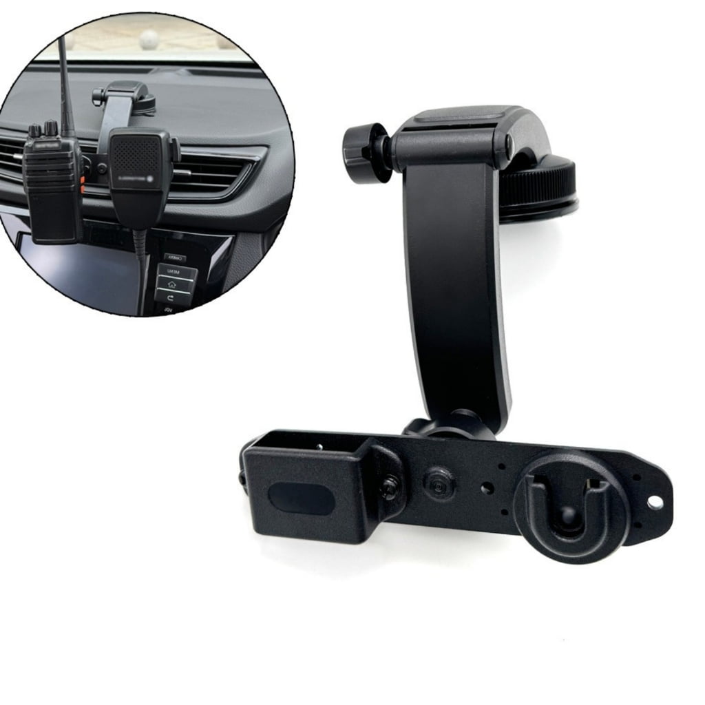 POPLIS easy installs Car Dashboard Radio Microphone Suction Cup Holder ...