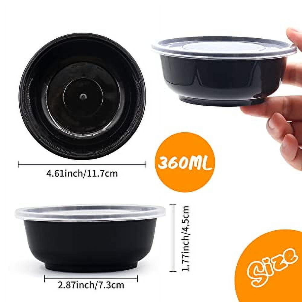 POPMISOLER 150 Pcs Stackable Meal Prep Bowl Containers, Food Takeout ...