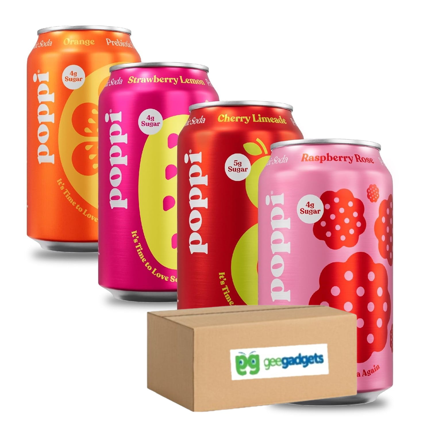 poppi Sparkling Prebiotic Soda, Apple Cider Vinegar Beverages, Beach ...
