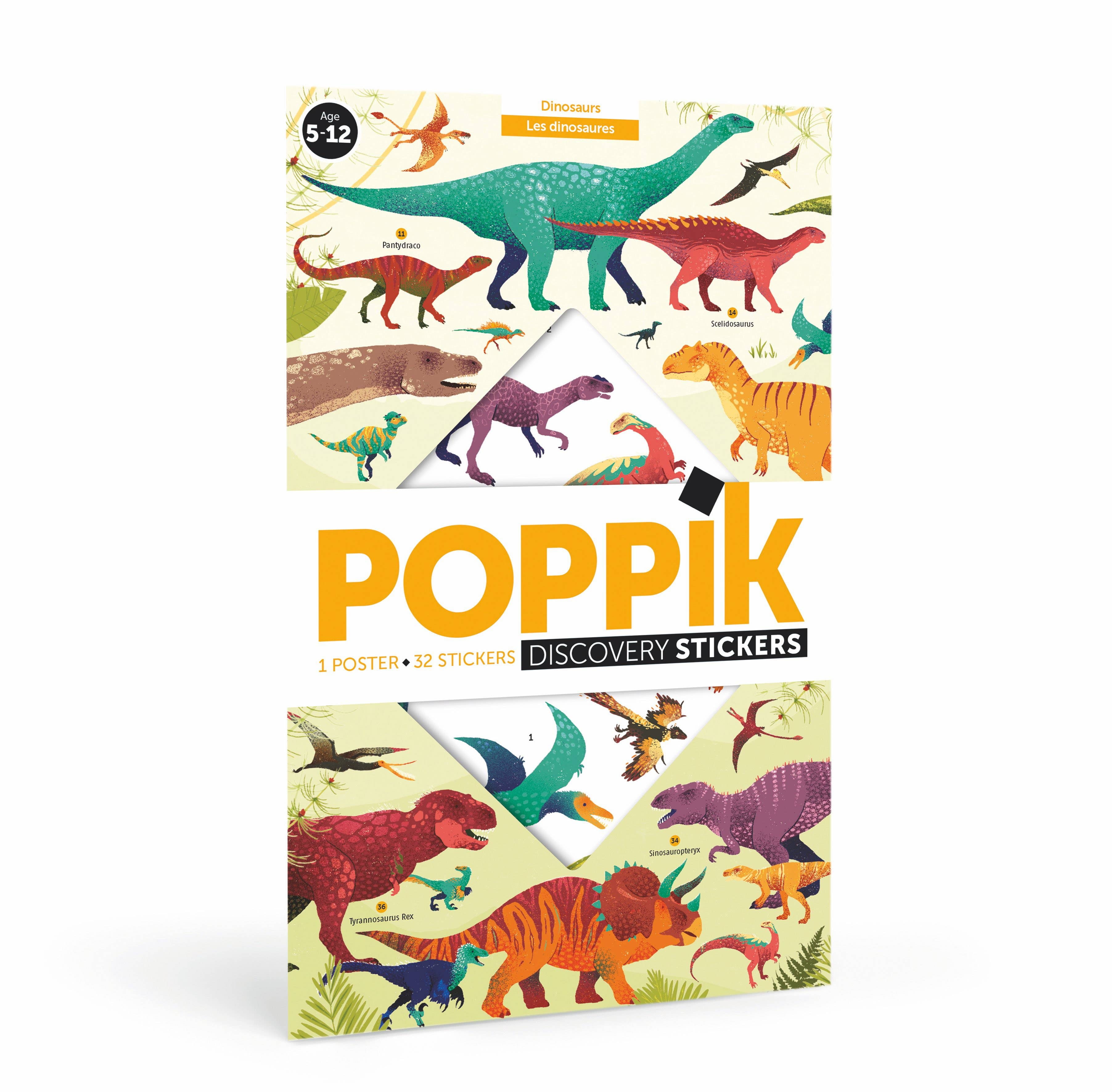 POPPIK - Discovery Poster with Stickers - Dinosaurs - Walmart.com