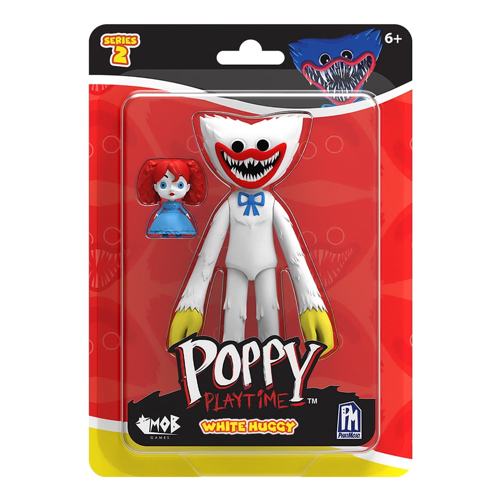 Poppy Playtime Action Figure, Huggy Wuggy, White, 5 Inches, 7 Points of ...