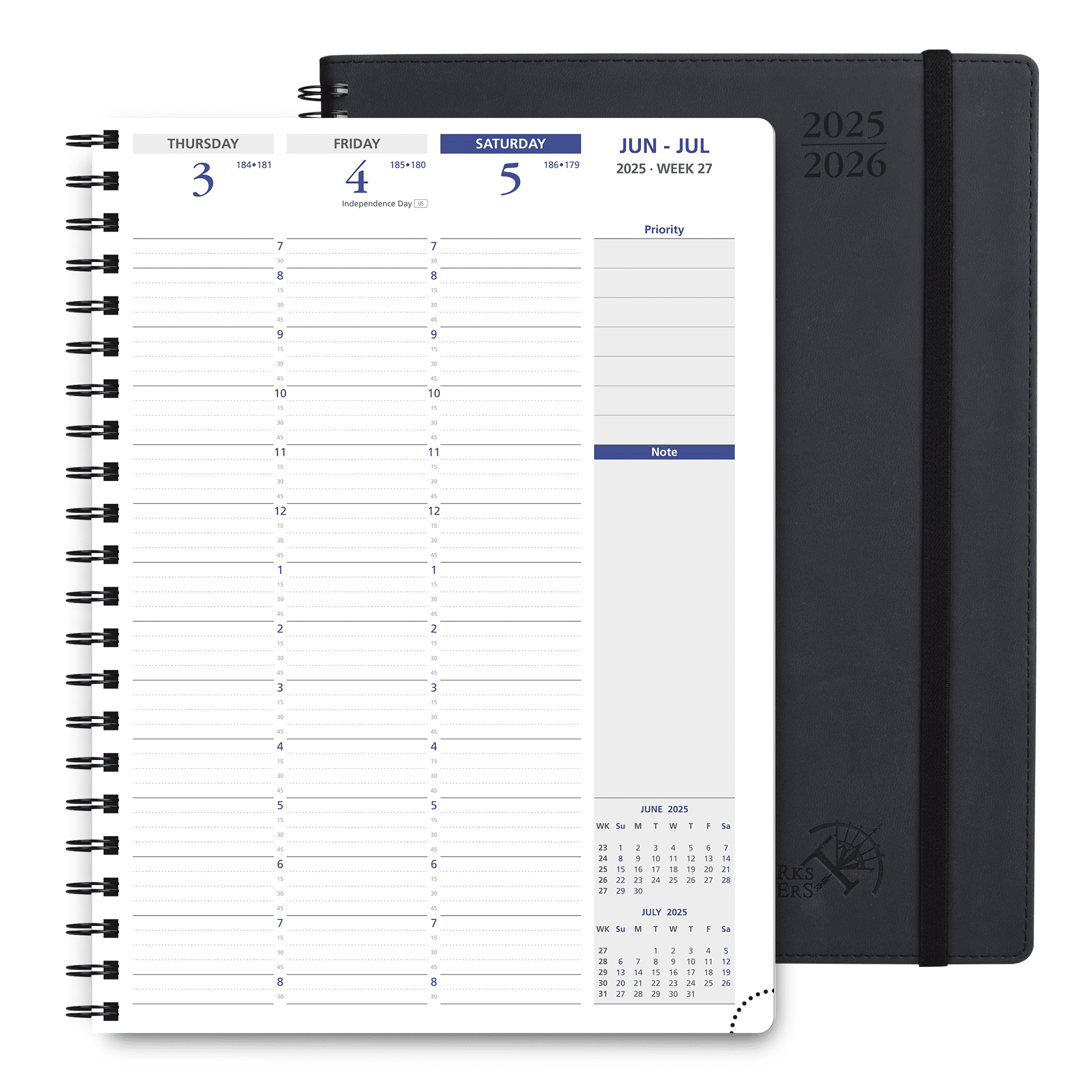 POPRUN Academic Planner 2025-2026, 8.5'' x 11'', 15-Minute Hourly ...