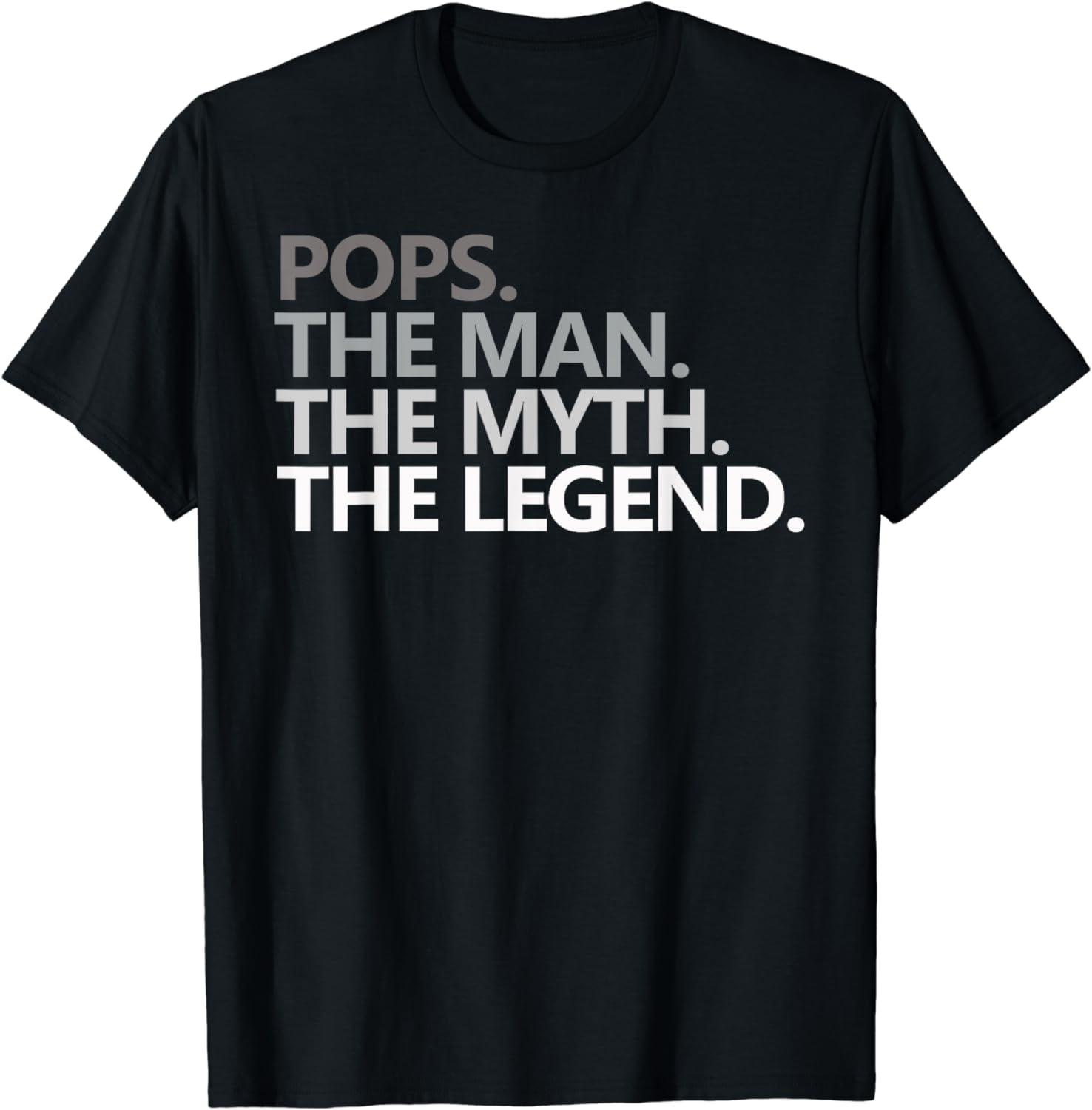 POPS THE MAN THE MYTH THE LEGEND Father's Day Gift Grandpa T-Shirt ...