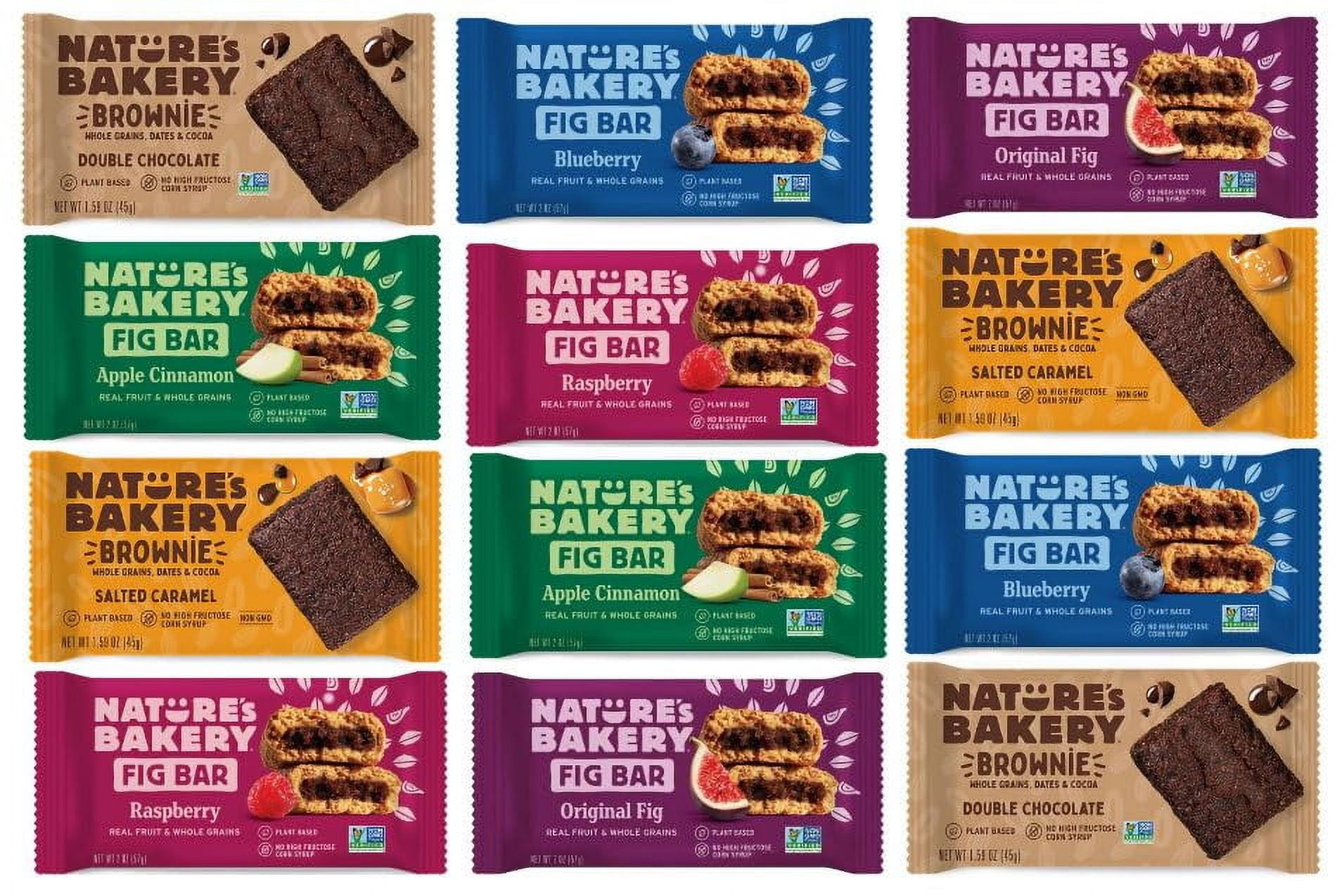 Natures Bakery Brownie Whole Wheat Fig Bars, 12 COUNT Variety Pack ...