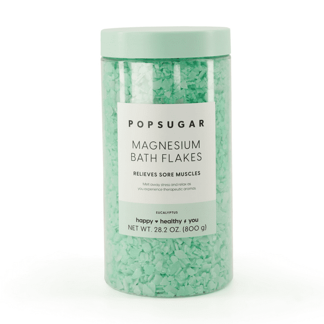 POPSUGAR Magnesium Bath Flakes, Eucalyptus, 28.2 oz. - Walmart.com