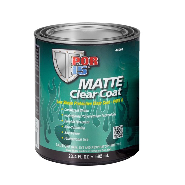 POR-15 44904 Matte Clear Coat, 1 Quart - Walmart Business Supplies