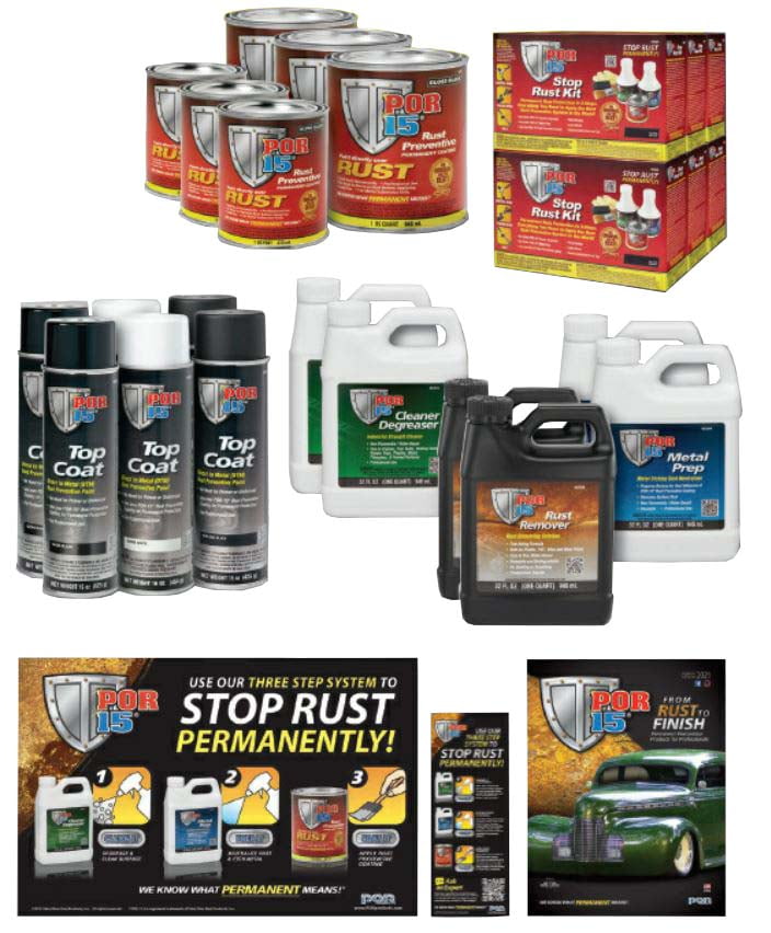 POR-15 49600 Clean-Prep-Coat Mini Assortment, Rust Prevention & Surface ...