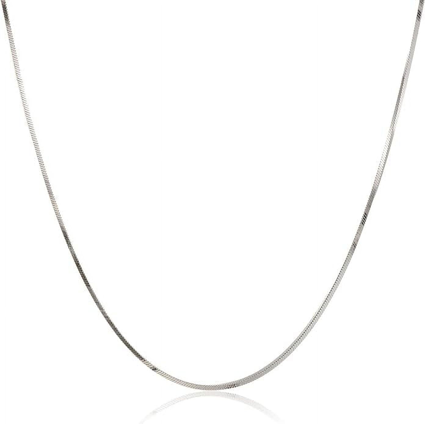 PORI JEWELERS 925 Sterling Silver 0.7MM Magic 8 Sided Italian Snake ...