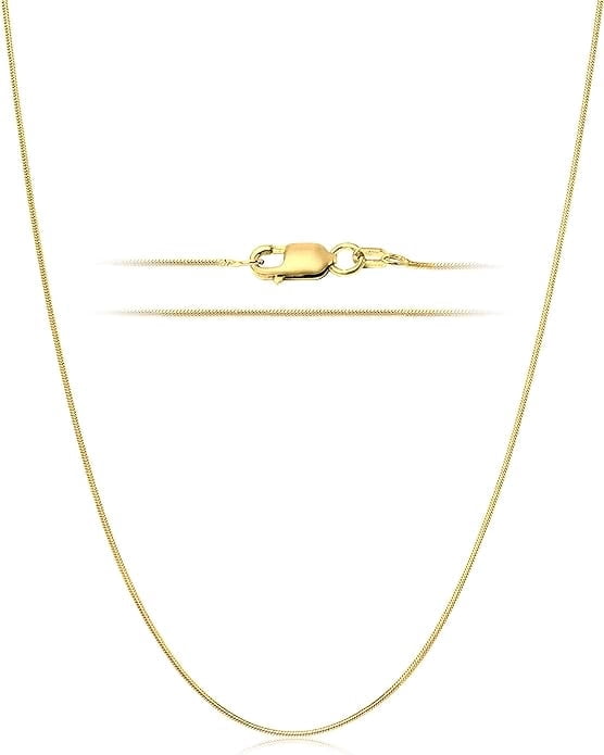 PORI JEWELERS 925 Sterling Silver 1.1 MM Magic 8 Sided Italian Snake ...