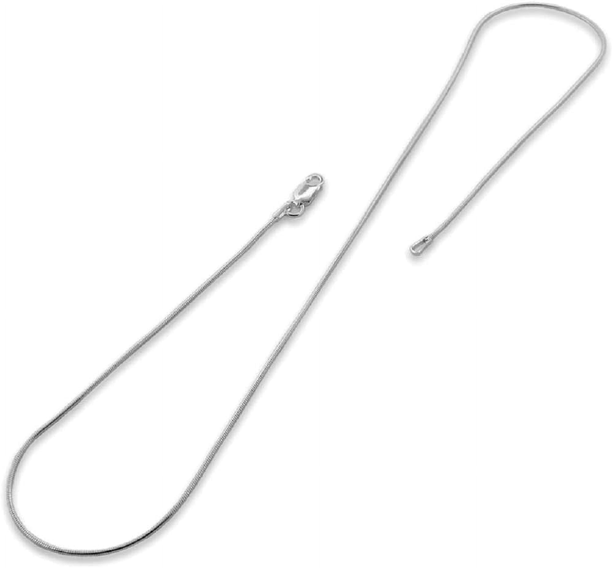 PORI JEWELERS, Sterling Silver Necklace, 16"-30", Magic Snake Chain ...