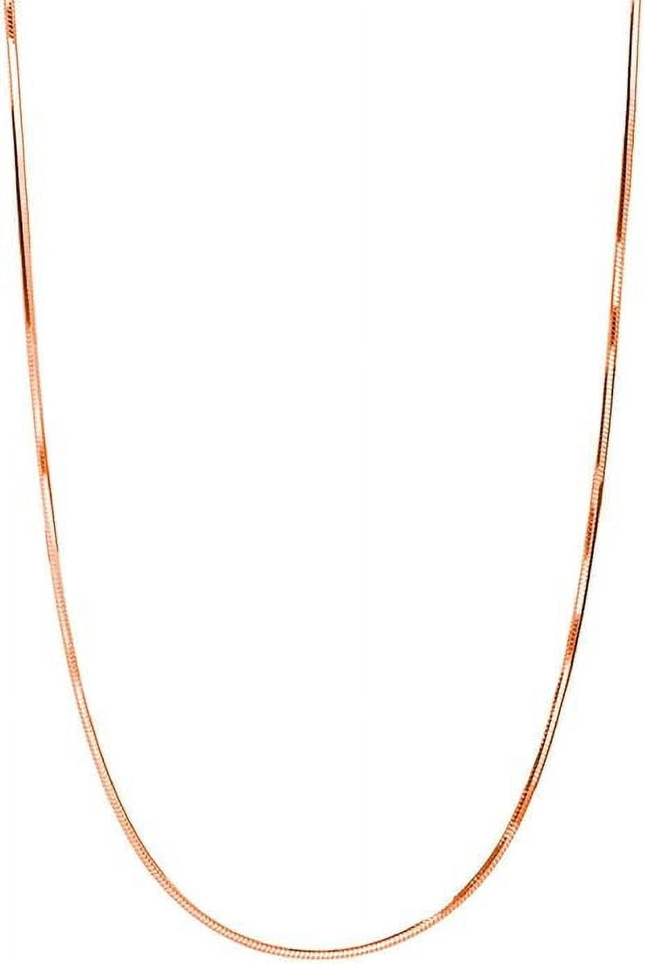 PORI JEWELERS 925 Sterling Silver Rose Gold 1.5MM Magic 8 Sided Italian ...