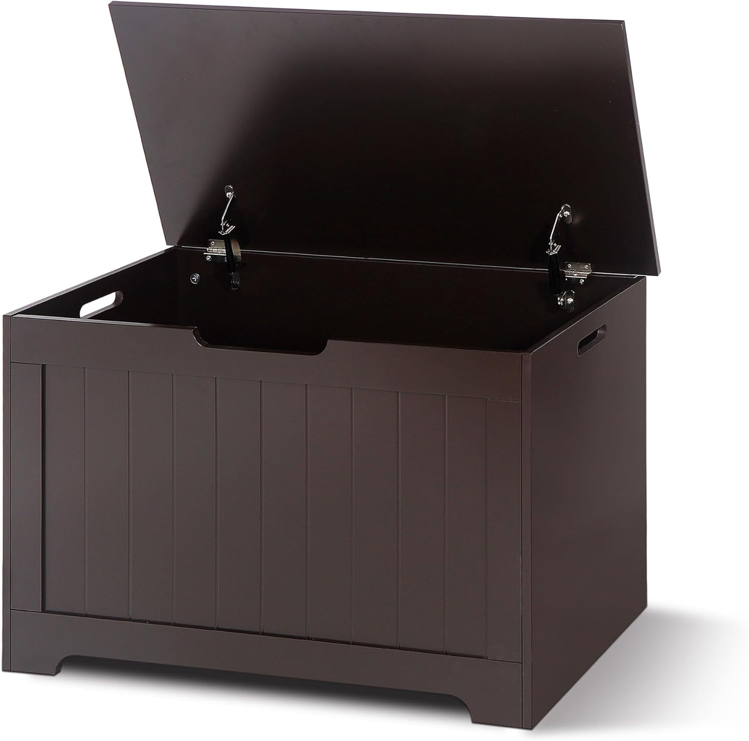 PORJGV 30" Wooden Storage Chest - Modern Toy Box Organizer with 2 ...