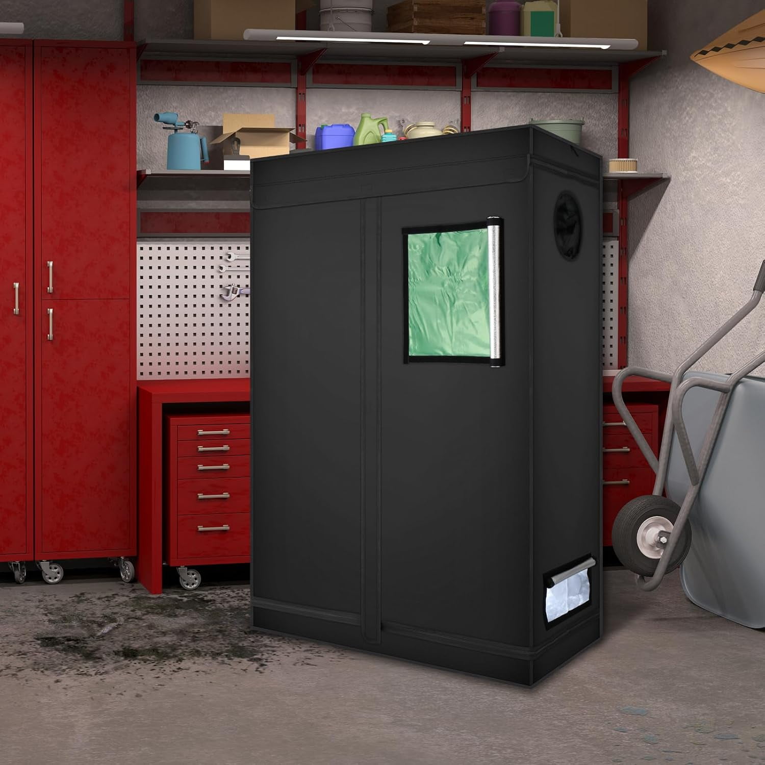 PORJGV 32" x 32" x 63" Grow Tent, High Reflective Mylar Hydroponic ...