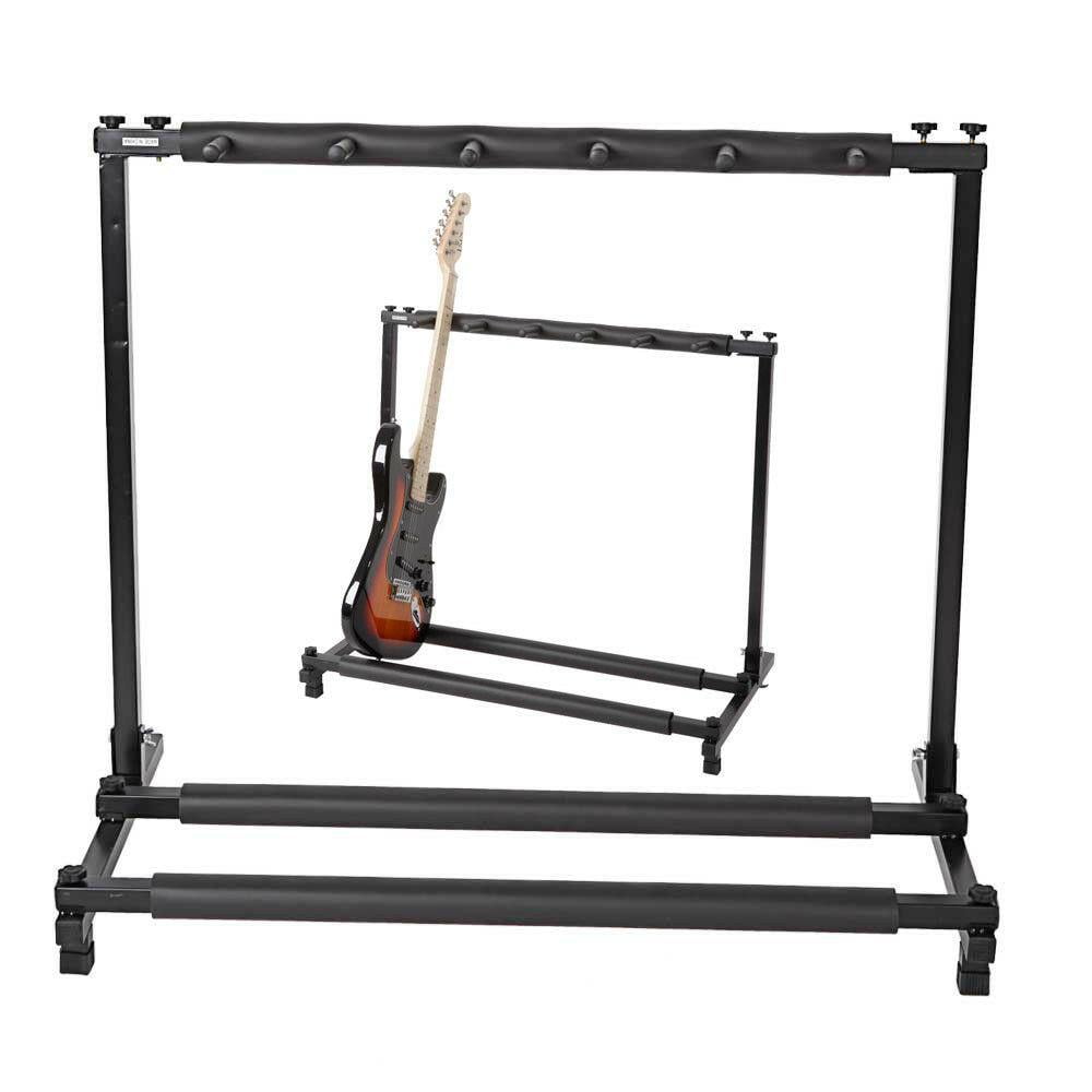 PORJGV 5 Guitar Stand - Multiple Five Instrument Display Rack, Folding ...