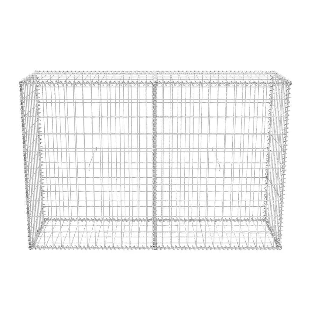 PORJGV Gabion Stone Basket Retaining Wall, Garden Wire Cage Privacy ...