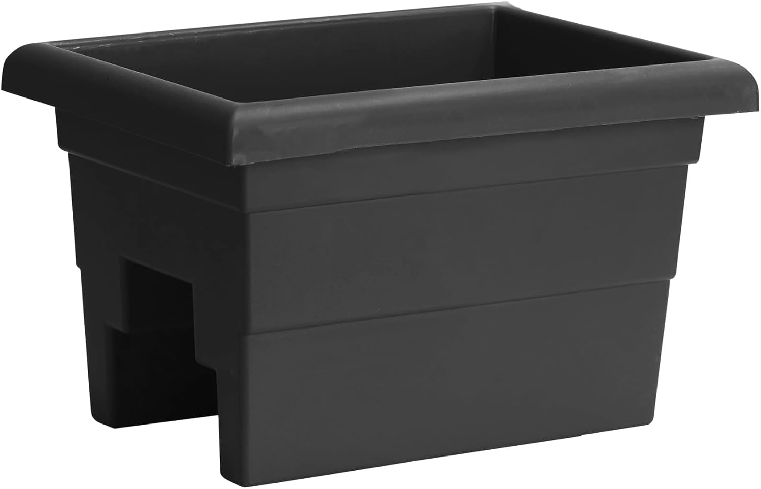 PORJGV Rail Planter Box for Balcony or Deck, Weather-Resistant Plastic ...