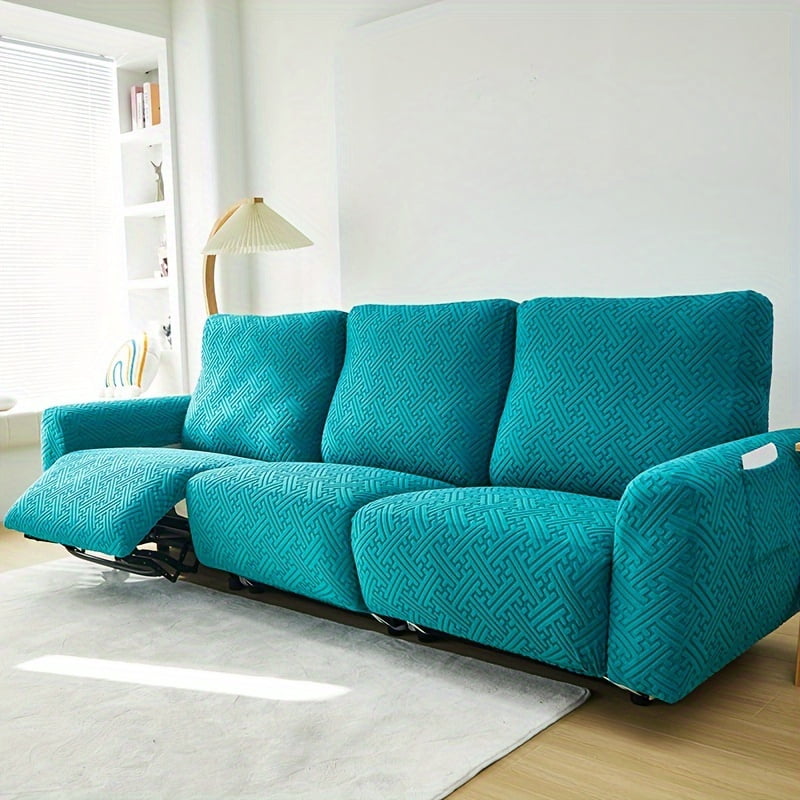 PORK 1 Set Of 4/6/8/10pcs Thickened Plush Plain Color Recliner Chair ...