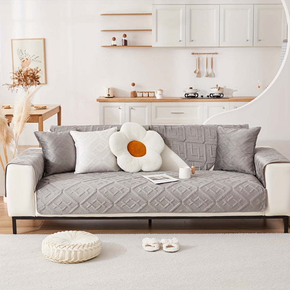 PORK Art Deco Style Easy-Clean Sofa Cover Set - Machine Washable T ...
