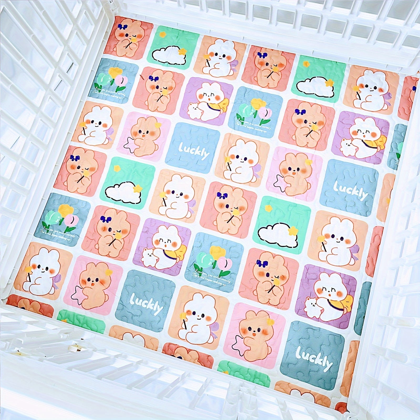 PORK Dog Playpen Mat for 36” Inch Pet Playpen with 4 Panels Waterproof ...