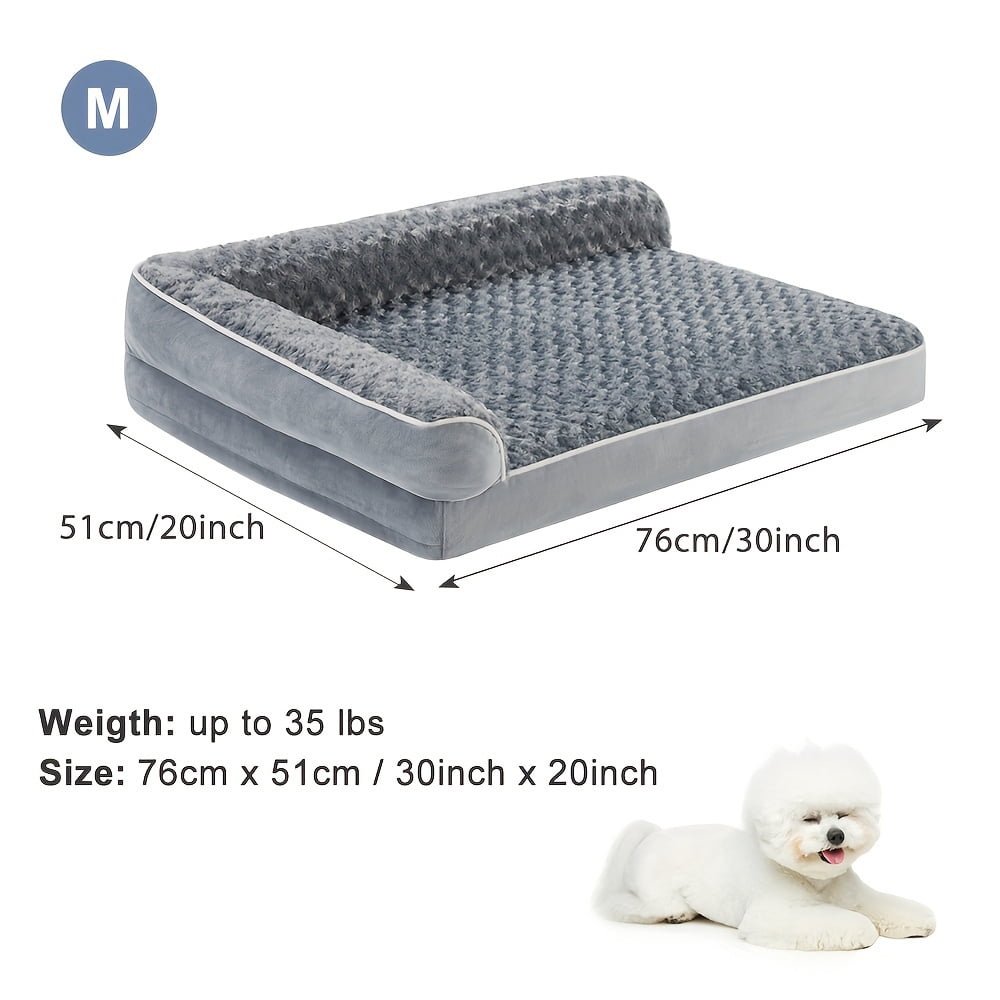 PORK Extra Large Orthopedic Dog Bed for Big Breeds - Stain Resistant ...