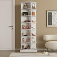 PORKISS 7-Layer Rotating Shoe Cabinet, Modern Tall Shoe Rack with Open ...