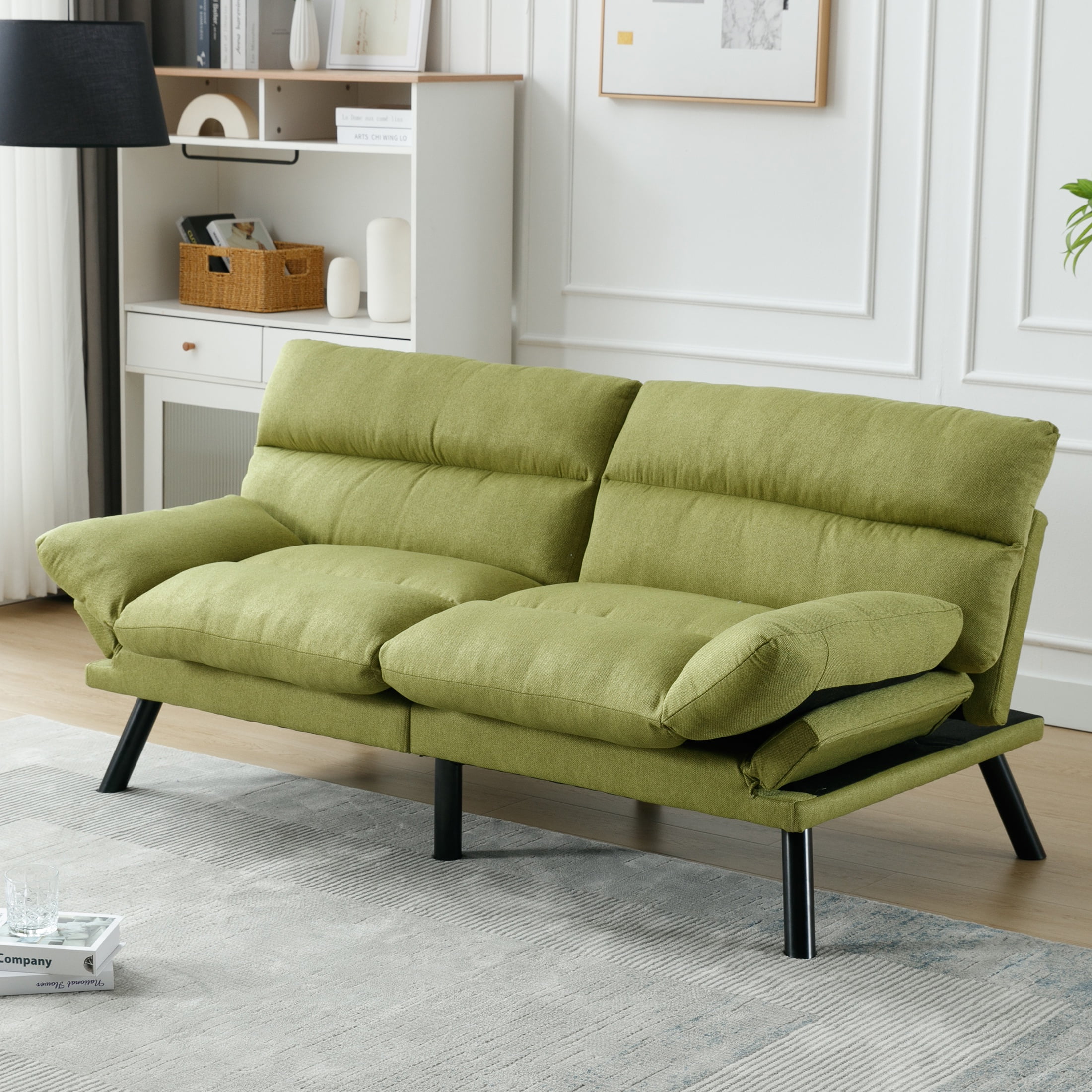 SEVENTH Convertible Sofa Bed, Gray Small Comfortable Couch, Modern ...