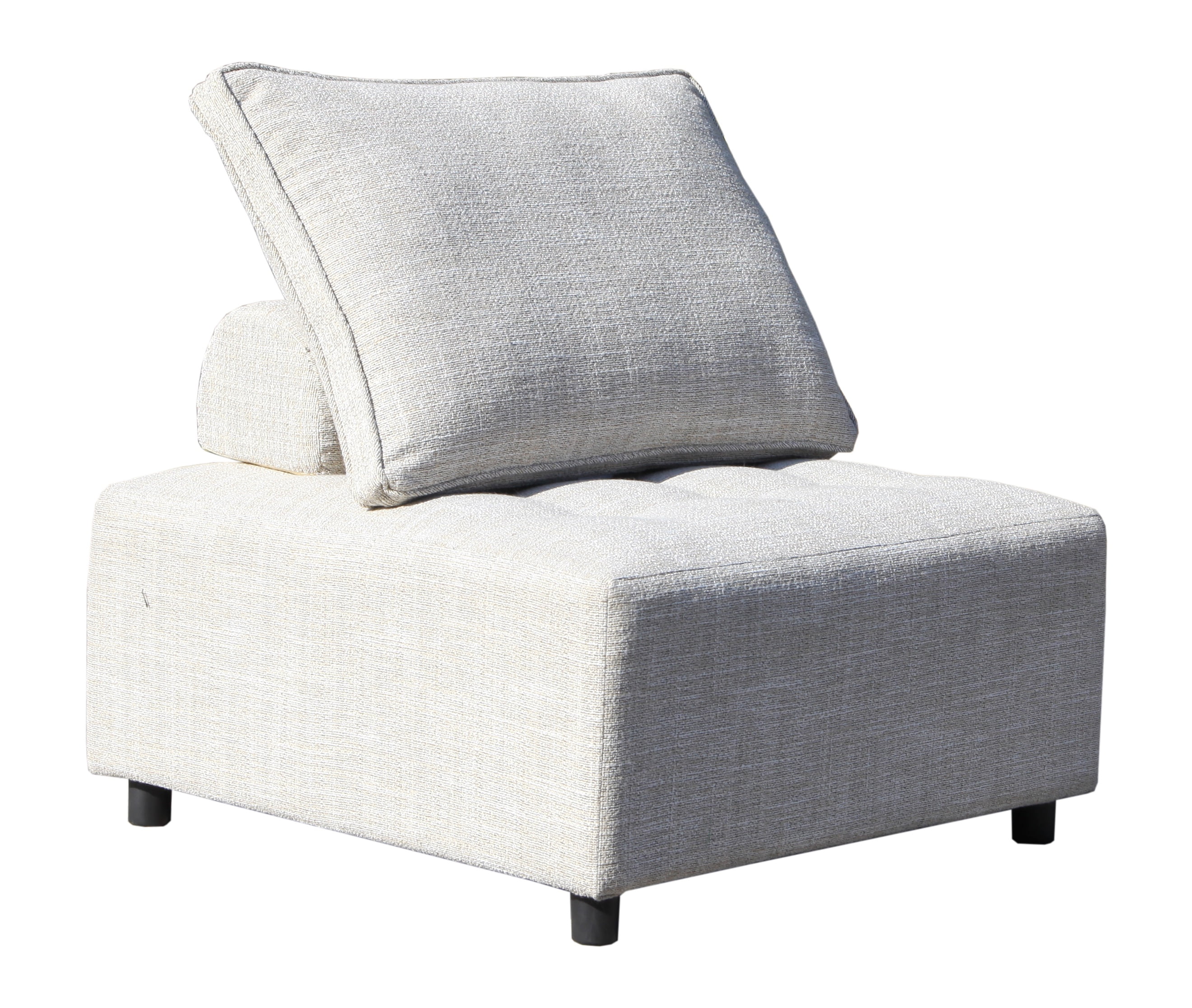 PORKISS Outdoor Modular Sofa, Modern Modular Couch with Metal Structure ...