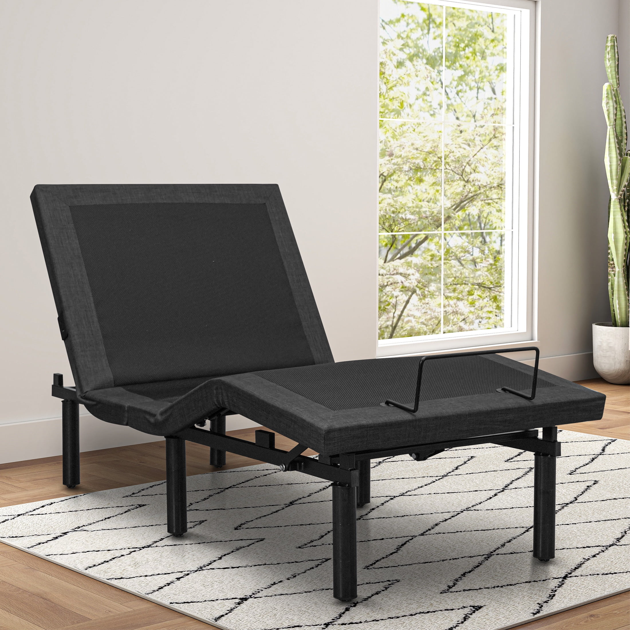 PORKISS Twin XL Adjustable Bed Base Frame, Steel Adjustable Bed with ...