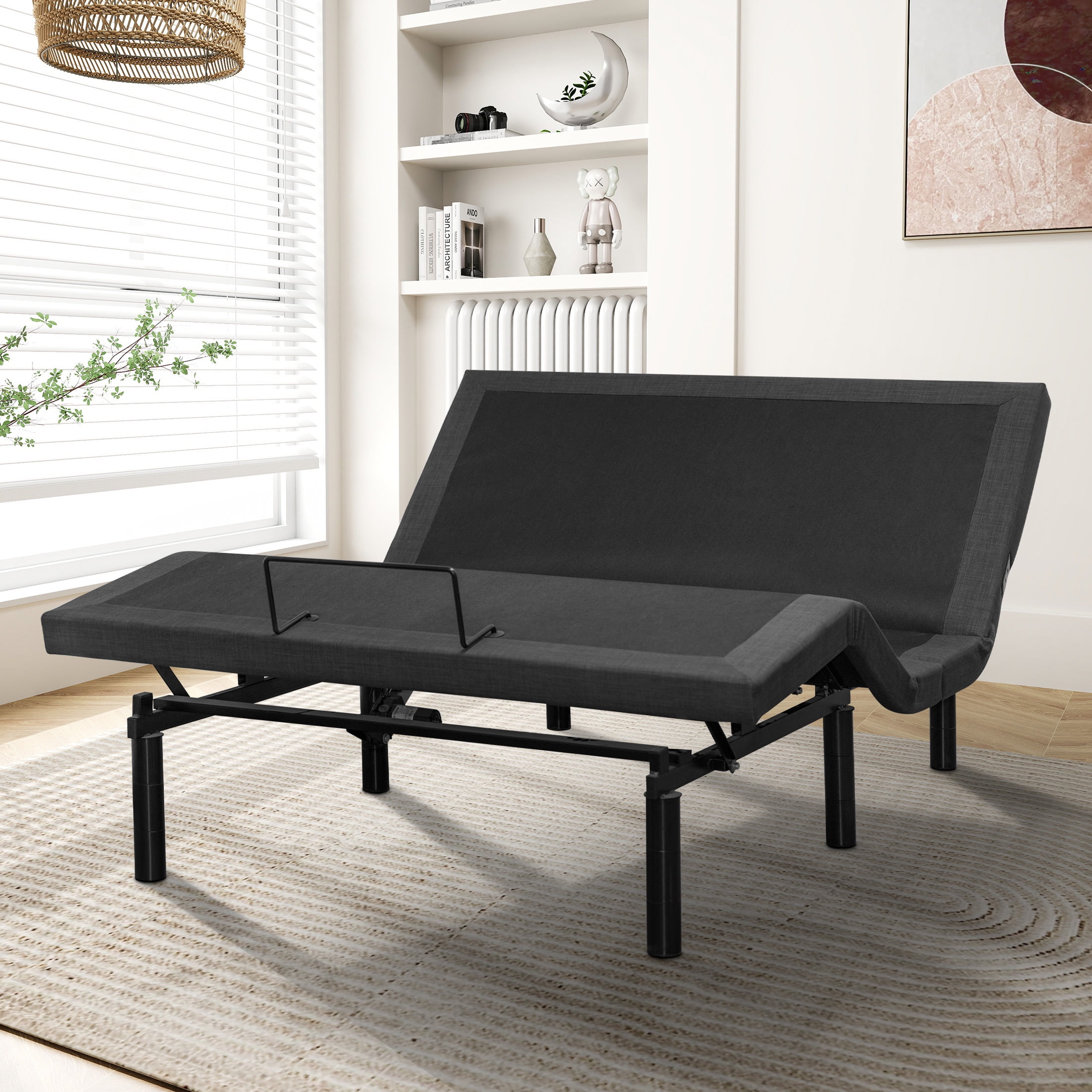 PORKISS Power Adjustable Bed Base Frame Queen, Steel Adjustable Bed ...