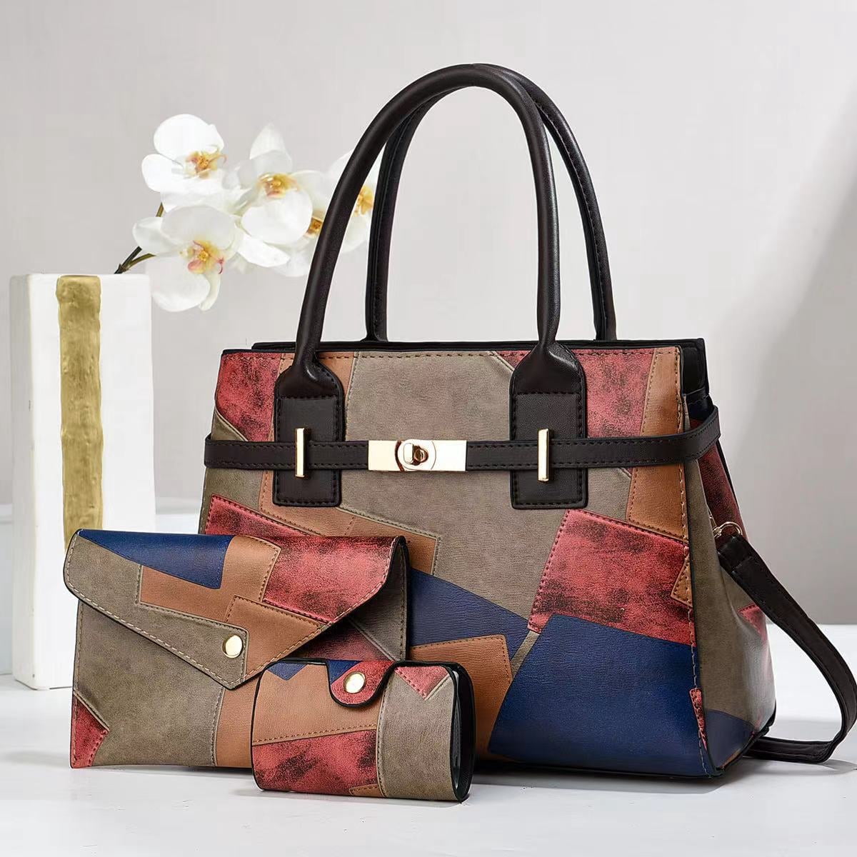PORT&LOTUS Small Compact Genuine Leather Crossbody Bag for Women Real ...