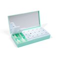 PORT X POLISH Weekly Pill Organizer AM/PM 2X Daily, Compact Travel Pill ...