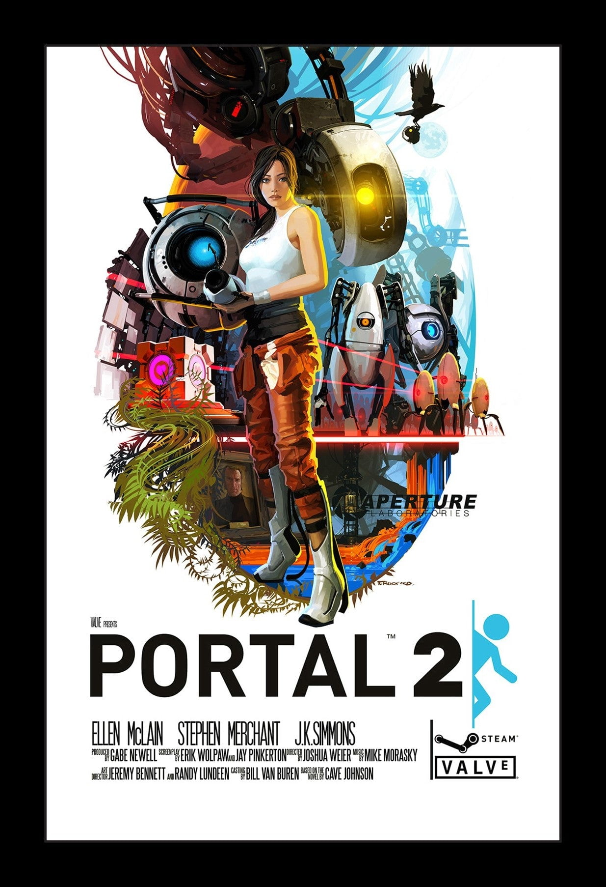 PORTAL 2 - 11x17 Framed Movie Poster - Walmart.com