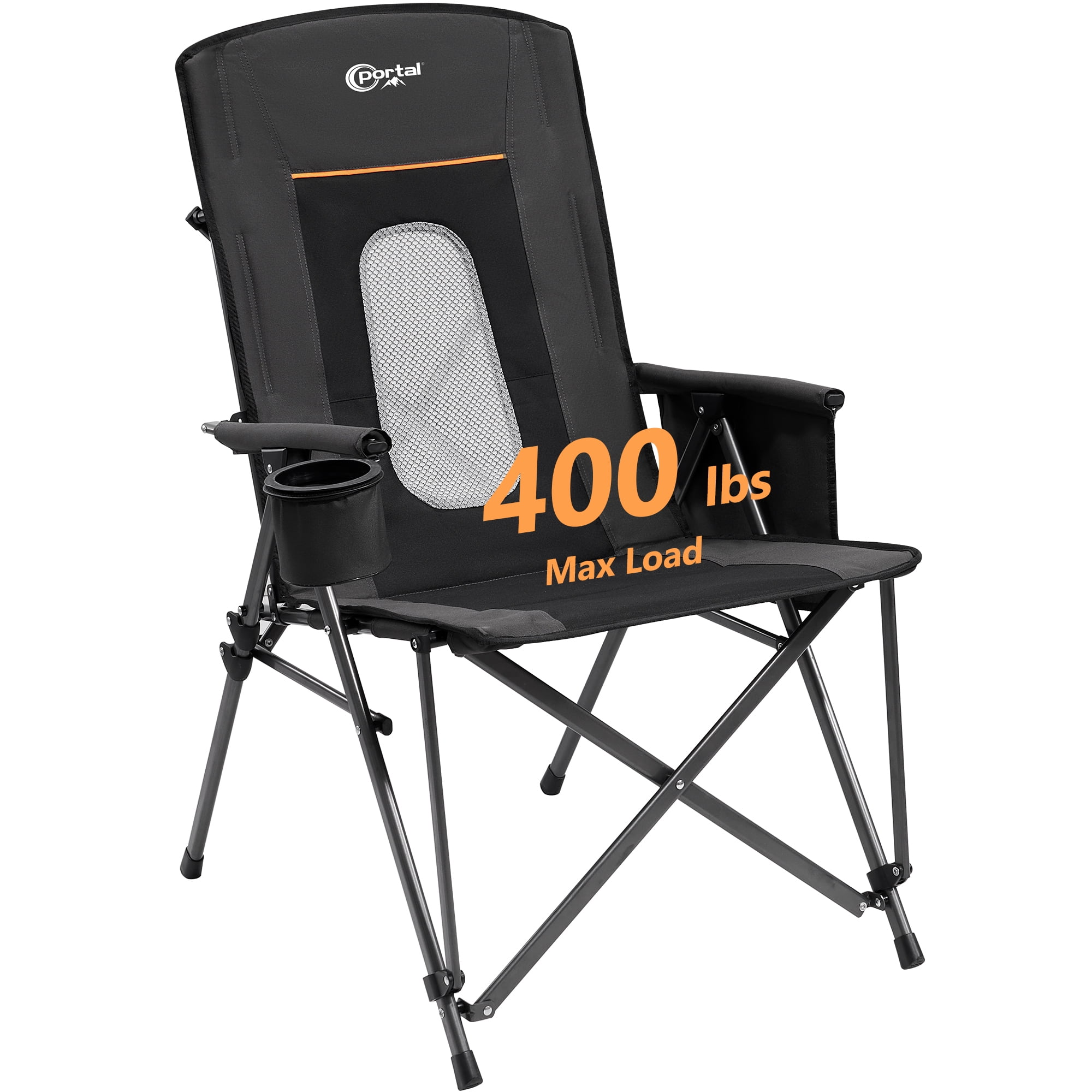 PORTAL Folding Camping Chair for Adults, Portable High Back Oversized ...