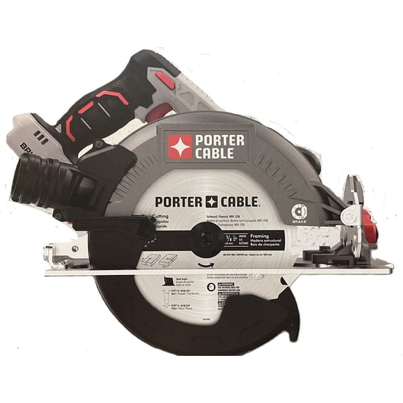 PORTER-CABLE 20V 7-1/4 in. Cordless Brushless Circular Saw, Bare Tool ...