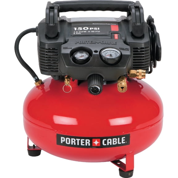 CRAFTSMAN 6 Gallon Air Compressor, Pancake, Oil-Free, 13 Piece Kit ...