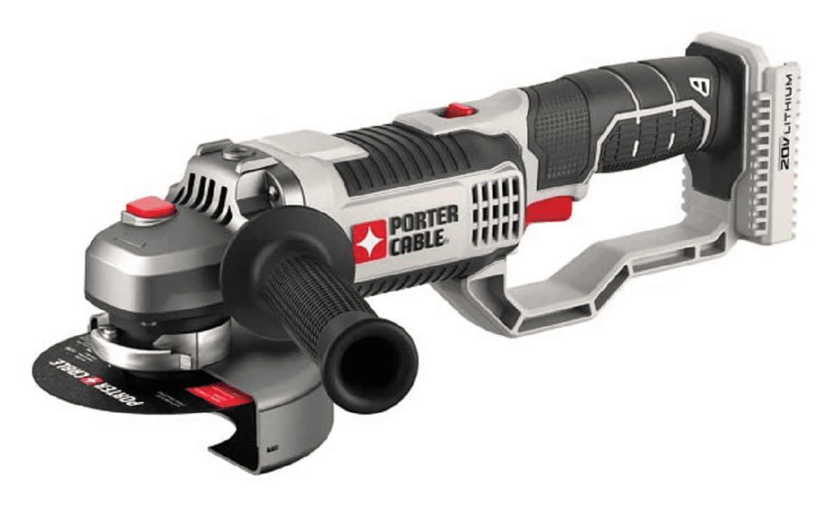 PORTER-CABLE Cordless 20V MAX* 4-1/2-Inch Angle Grinder Tool, High ...