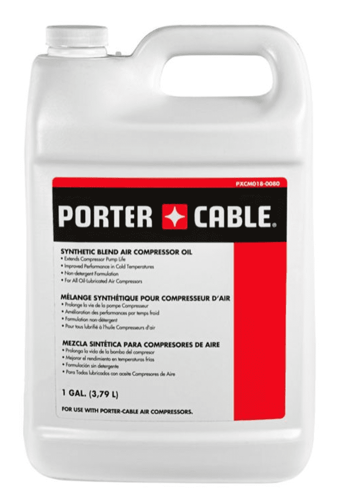 PORTER-CABLE PXCM018-0080 Synthetic Blend Air Compressor Oil, 1 gal ...