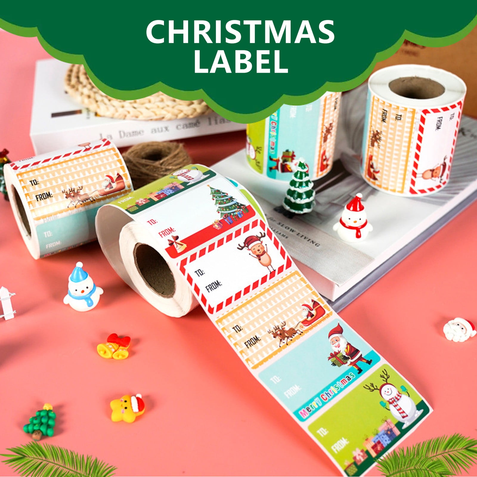 PORTISHEAD Christmas Gift Tags - 500pcs Christmas Stickers, Gift ...