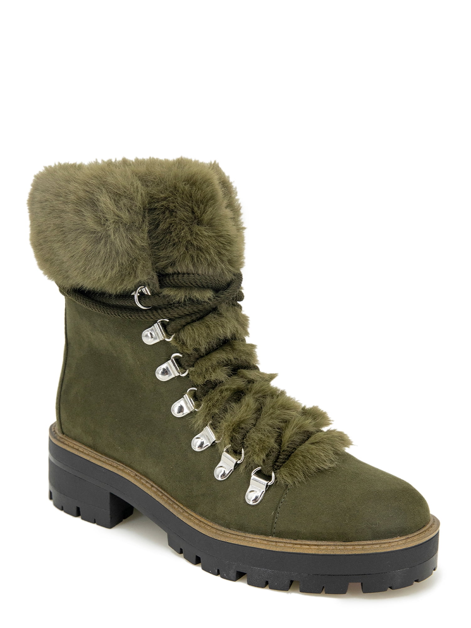 PORTLAND by Portland Boot Company Faux Fur Hiker Boot - Walmart.com
