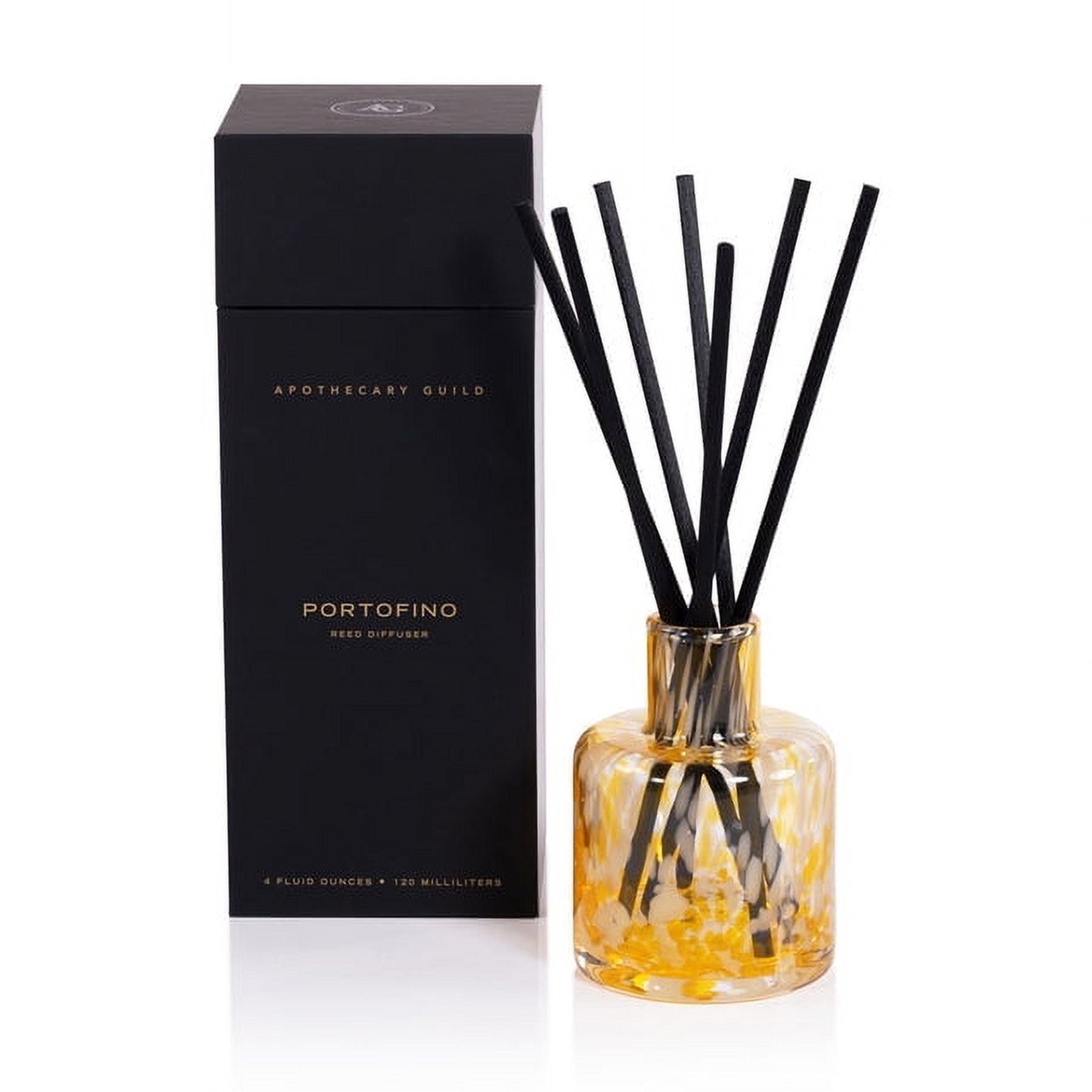 PORTOFINO Zodax Apothecary Guild Opal Glass Reed Diffuser - 4oz - Walmart.com
