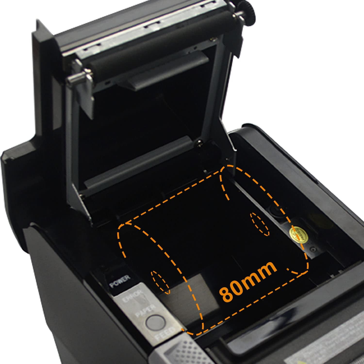 POS Printer, 80mm Thermal Receipt Printer, Restaurant Kitchen Printer with Auto Cutter, USB ...